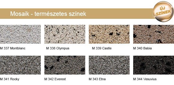 Építkezés tudástár | Megújult Baumit Mozaik vakolat színek - Winkler Tüzép